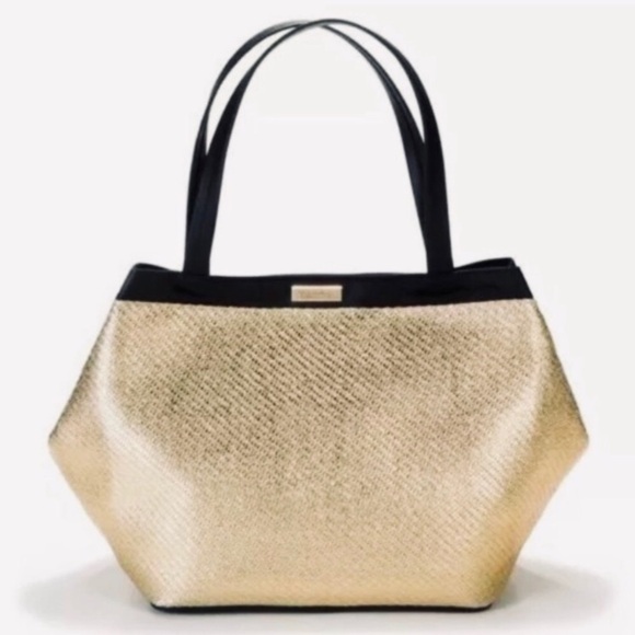 Versace | Bags | Versace Tote Purse Weekender Textured Bag Gold ...